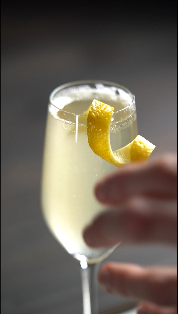 French 75 with MIO Sparkling Sake - Takara Sake USA, Inc.